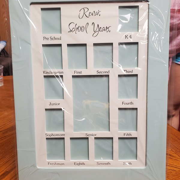 My School Years Photo Frame/ Graduation/ Pre-school/ High School/ Pre K ...