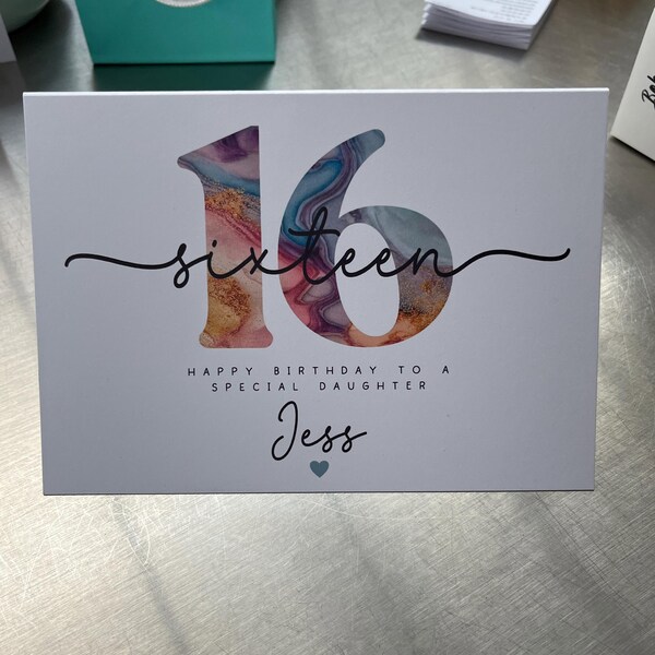 18th Birthday Card, Personalised Card, Eighteen Today, Card for 18th ...