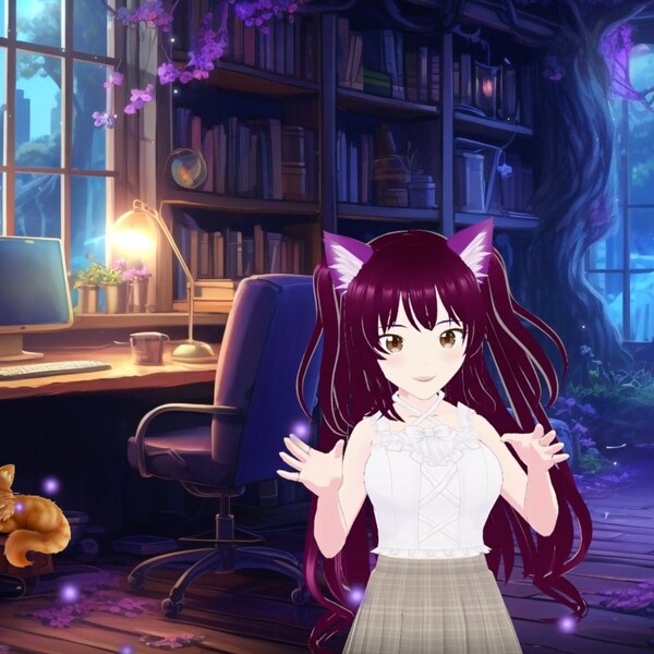 Animated Virtual Background Beautiful Chinese Temple Looped Vtuber ...
