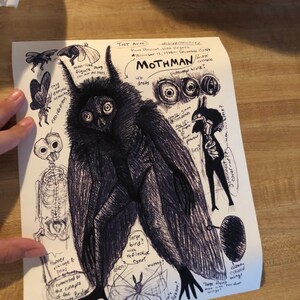 Tlanuwa Hawk Mythological Bird Cryptid Creature Original | Etsy