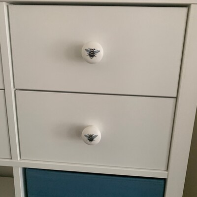 Insect Handles set of 6 Bug Handles Decoupaged Drawer Handles Drawer ...