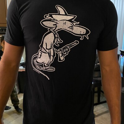 Strapped Slowpoke Rodriguez on Black Tee - Etsy