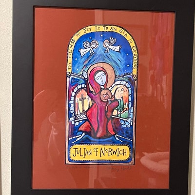 Saint Muirgen of Lough Neagh, Art Print, Dancing Monk Series - Etsy