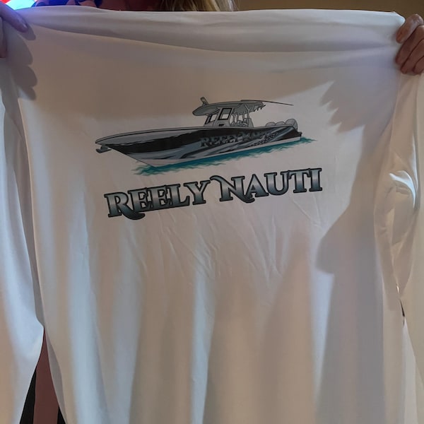 Custom Performance Boat Shirt - Long Sleeve ARTWORK INCLUDED - Etsy