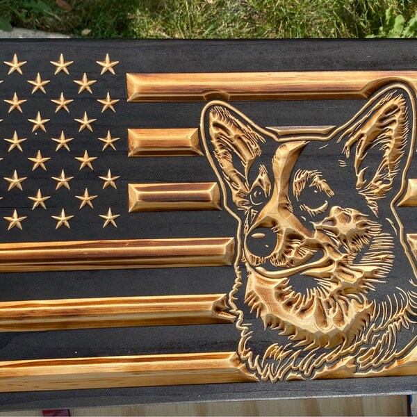 Cnc G-code File for American Flag. (WE THE PEOPLE) Size of Flag is 11. ...