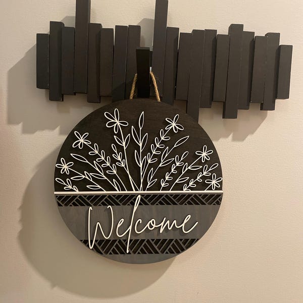 Welcome Front Door Sign|last Name Front Door Sign|last Name Sign for ...