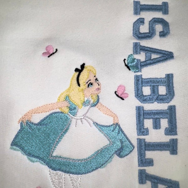 Alice in Wonderland Embroidery - Machine Embroidery Design, Embroidery ...