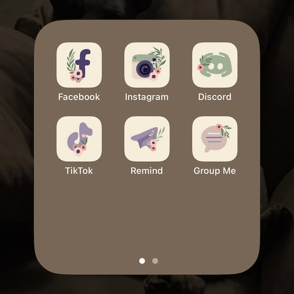 Spring App Icons Ios14 Aesthetic App Icons Handdrawn App Elements Cute ...
