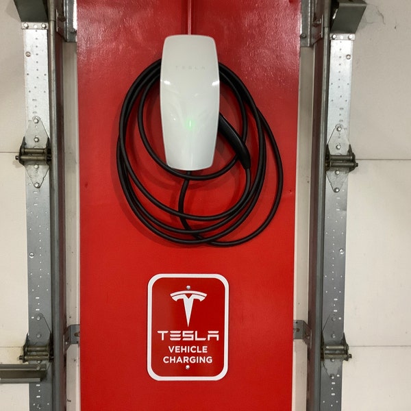 Tesla Charging Sign Wall Connector Home Mobile Charger Model 3 S X Y ...