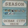 Beach Badge Display, Town Name Sign, Beach Badge Holder, Jersey Shore ...
