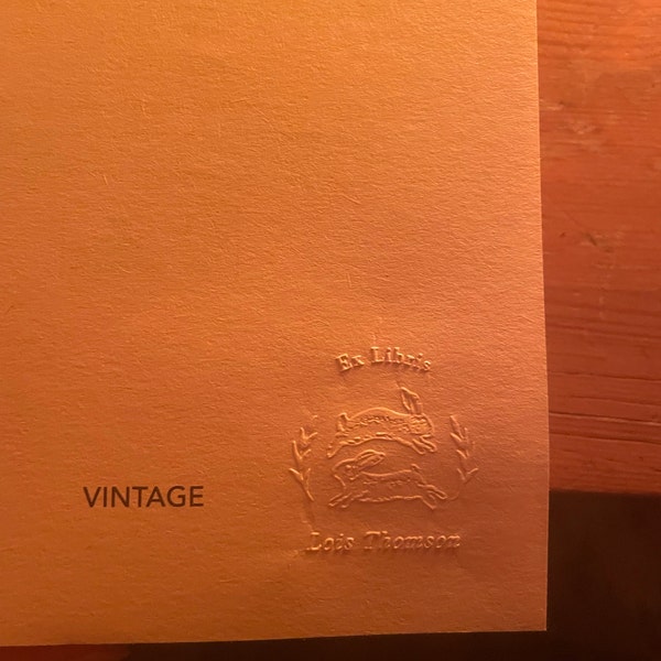 Book Embosser Personalized , From the Library of Stamp , Ex Libris ...