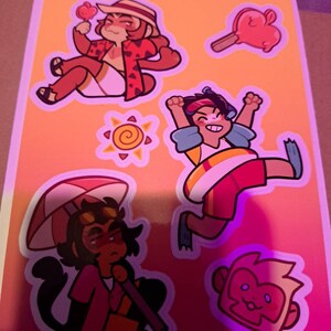 LMK Summer Vinyl Sticker Sheet 4x6 Inch Wukong Macaque MK Vinyl Holo - Etsy