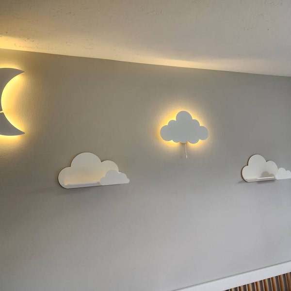 Handmade Cloud Wall Shelf: Nursery Floating Shelf, Kids Room Decor - Etsy