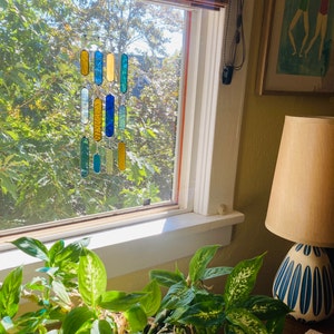 Rainbow Stripe Small Suncatcher - Etsy