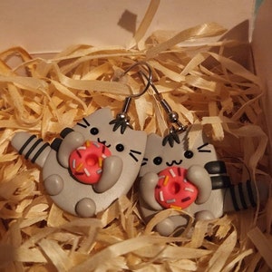 Grad Pusheen Necklace, Graduate Gift, Student Cat Jewelry, High School ...