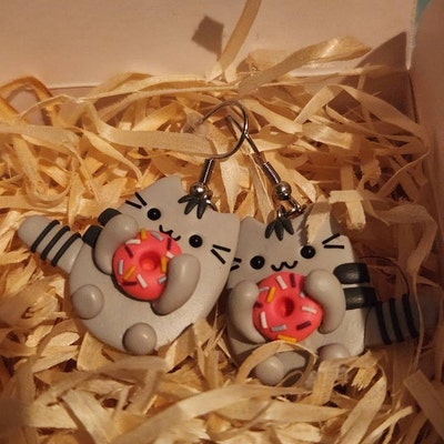 Grad Pusheen Necklace, Graduate Gift, Student Cat Jewelry, High School ...