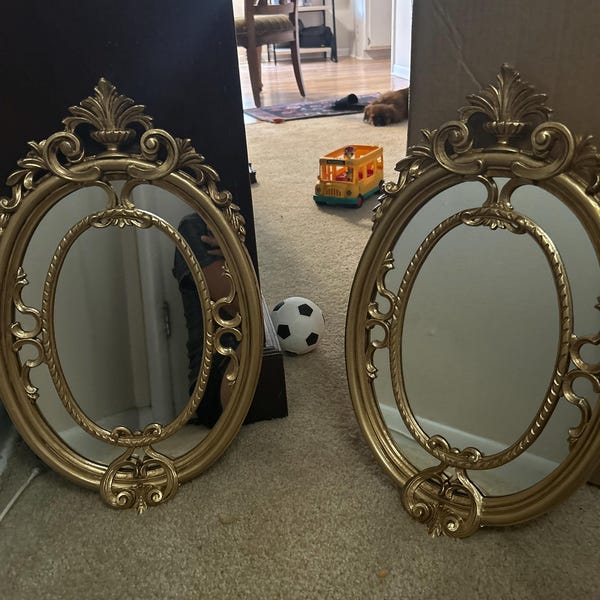 Pair of Extra Large Gold Frames, Empty for Artwork or Gallery Wall - Etsy