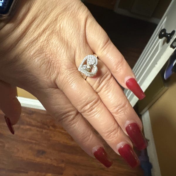 Motion Ring 2 Level 925 Sterling Silver Round Design Hypnosis Ring ...