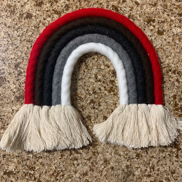 PASTEL RAINBOW Macrame Rainbow, Fibre Art, Rope Rainbow, Wall Hanging ...