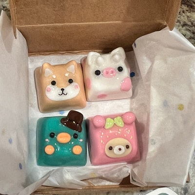 Bubble Tea Boba Bear Keycap Artisan Keycap - Etsy