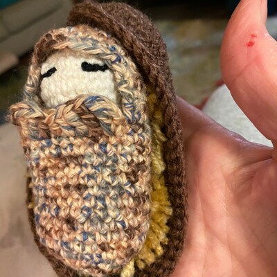 Amigurumi Baby Jesus Crochet Pattern / Christmas Crochet Manger Scene ...