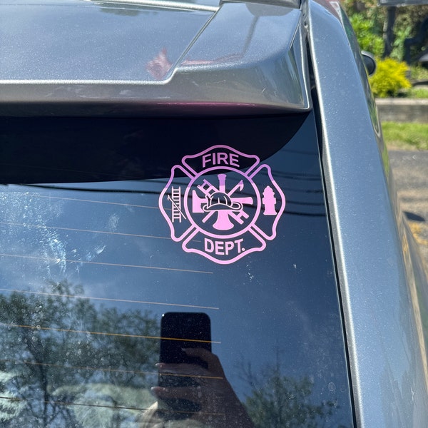 Fire Department Maltese Cross Vinyl Decal|truck|car|window|rear|bumper ...