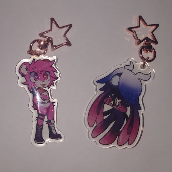 Fan Made | Double Sided Acrylic Keychains | Remi, Joni, DJ Bop, Azuki ...