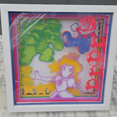 WINNIE POOH Shadow Box 6 Layer Template - Etsy