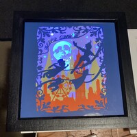 Peter Pan Fairytale Shadow Box SVG Template, Never Grow up Papercut ...