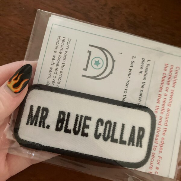 Embroidered Custom Iron-on Rectangle Name Patch - Etsy