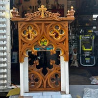 Mephistopheles Corbel of Wood, Gothic Corbel, Devil Corbel ...