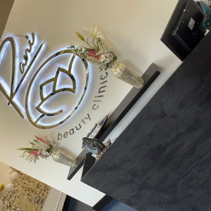 3d Silver Logo 3d Sign 3d Brushed Sign Office Wall Logo - Etsy