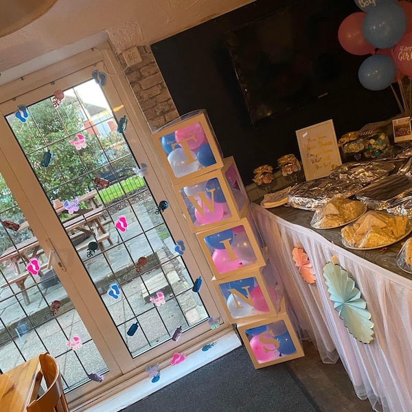 A-Z 0-9 Personalised Transparent Pop-up Blocks, Custom Box Custom ...