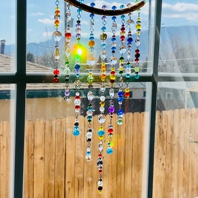 Crystal Prism Window Hanging, Suncatcher, Window Hanging Decorations ...