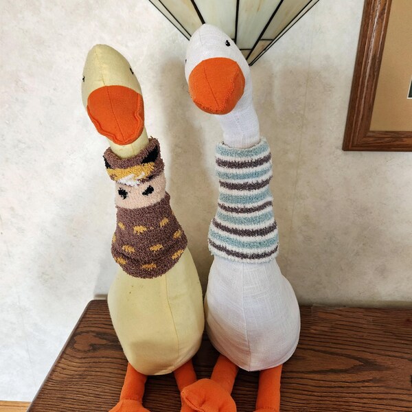 Goose Sewing Pattern, Goose Soft Toy Pattern, Stuffed Animal, Plush ...