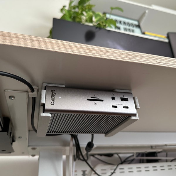 Caldigit TS4 Under Desk Mount: Dock Organizer, 3 Colors - Etsy