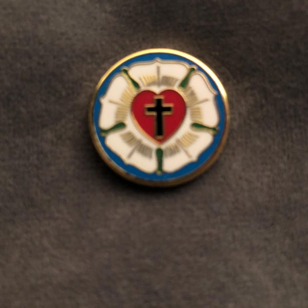 Protestant Reformation Luther Rose Pin, Confirmation Gift - Etsy