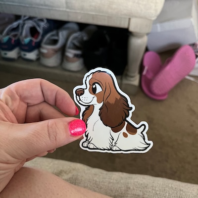American Cocker Spaniel Sticker Chibi Puppy Dog Vinyl - Etsy
