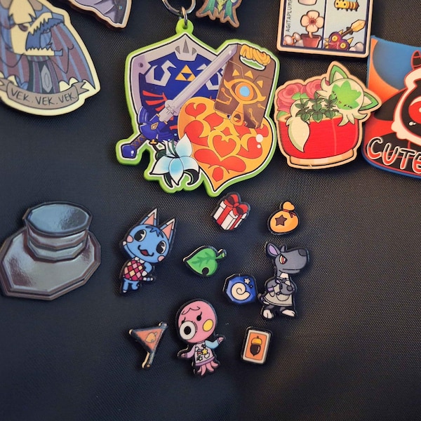 Mini Animal Pins Set Bugs Fish Sea Creatures Gyroids Star Fragments ...