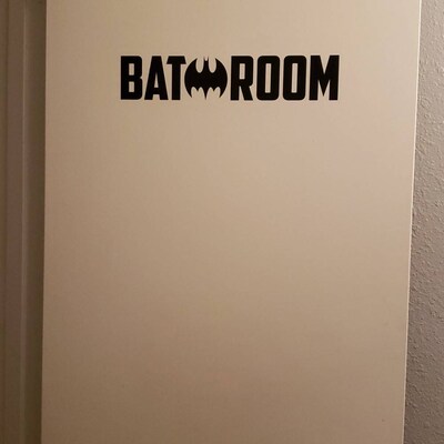 Bat Making H, Bathroom Sign, Restroom Sign, Bathroom Door Sign ...