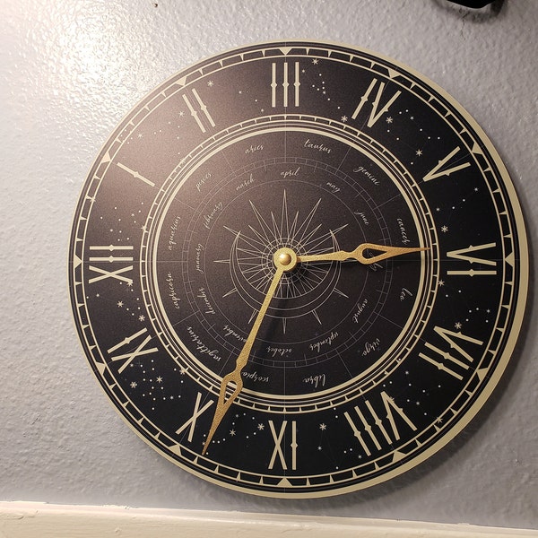Constellation Clock, Astronomical Clock, Astrology Clock, Zodiac Wall ...