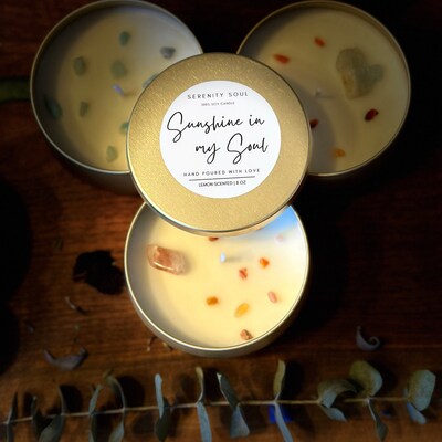 Round Candle Label Template Editable Candle Lid Sticker Label Pre ...