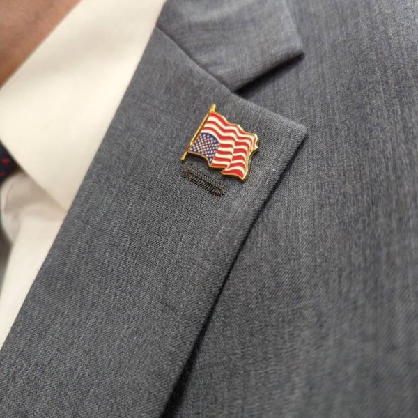 Dress for Distress Flag Lapel Pin Accessory - Etsy
