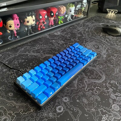 Moon Topographic Map Desk Mat, Large Gaming Mousepad, Black Desk Pad ...