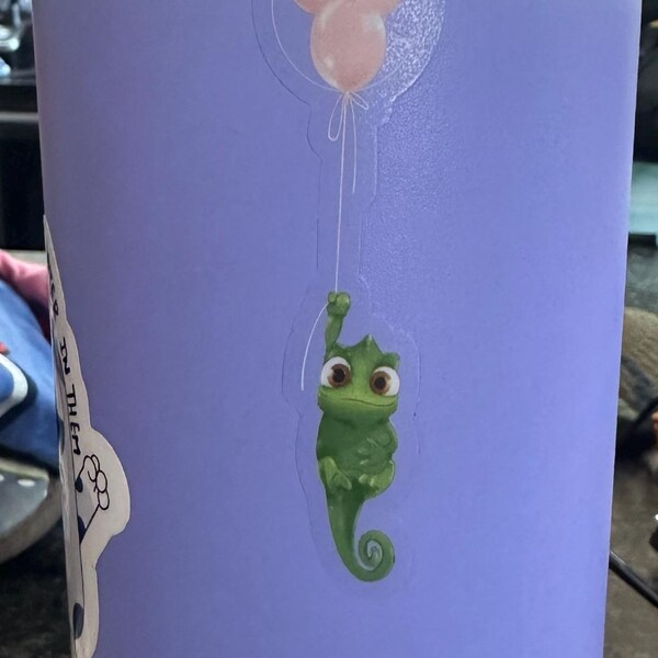 Pascal Mickey Balloon Rapunzel Tangled Transparent Laptop Stickers ...