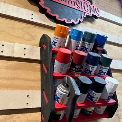 CNC Files for Wood French Cleat Spray Can Rack Holder French Cleat Wall ...