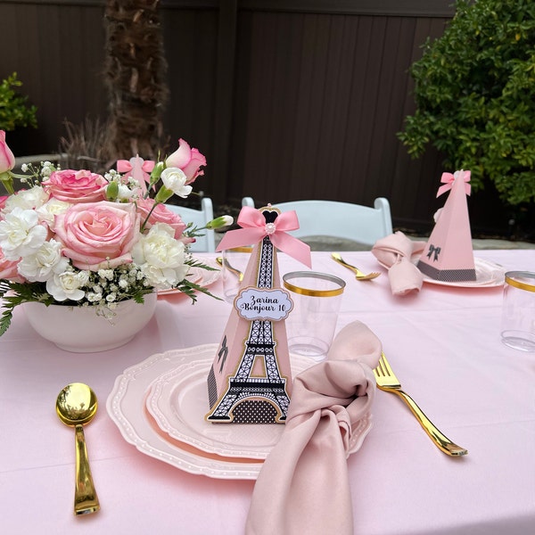 Paris Favor Box, Paris Party Decor, Paris Decoration,paris Treat Boxes ...
