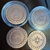 Custom Coin Set | Custom Coins | 100 Pcs Custom Laser Engraved Wedding ...