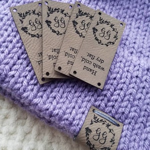 Custom Knitting Tag Personalized, Sewing Tags, Handmade Branded Tags ...