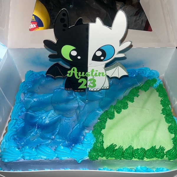 Toothless & Light Fury How to Train Your Dragon Night Fury Customizable ...